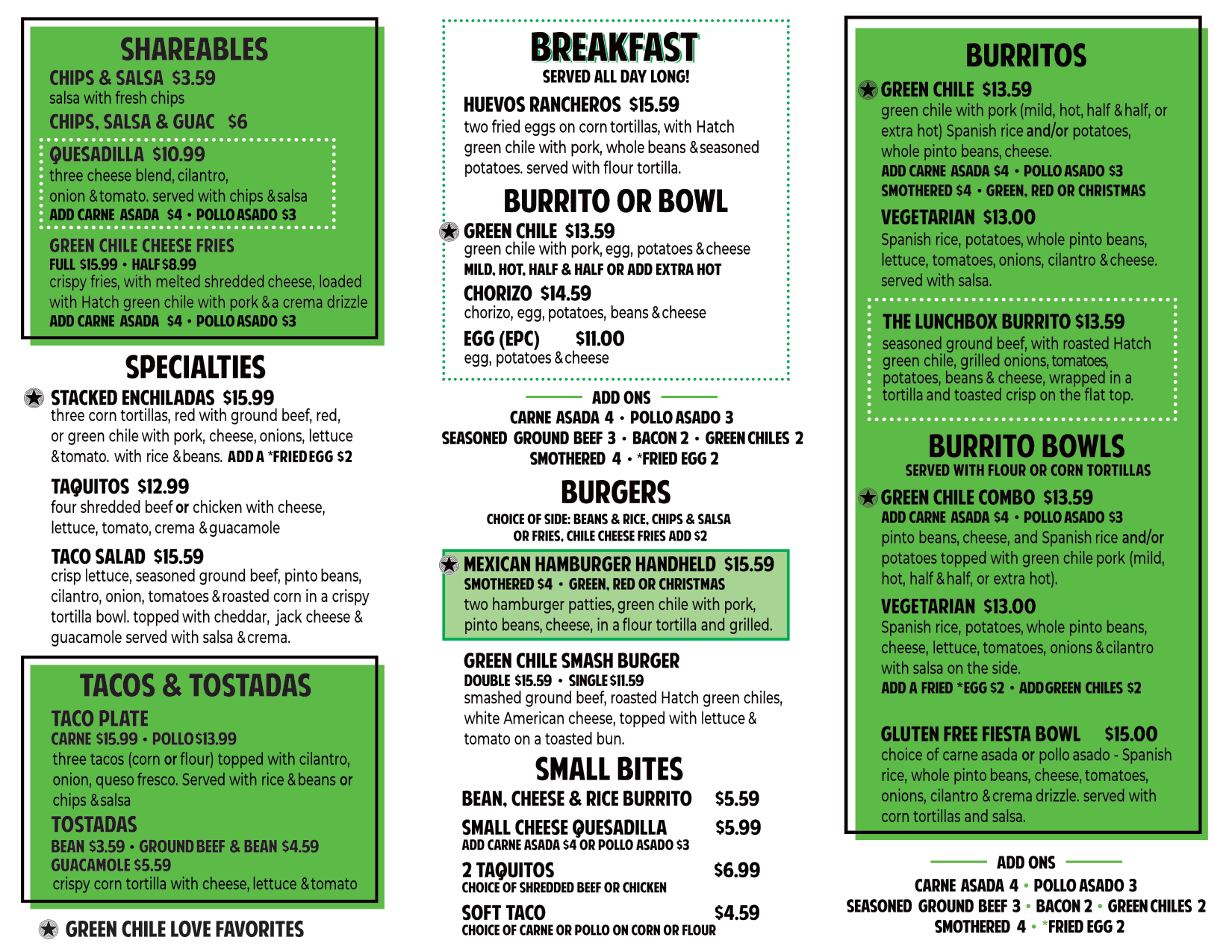Best Hatch Green Chile in Arizona · Green Chile Love Restaurant and ...